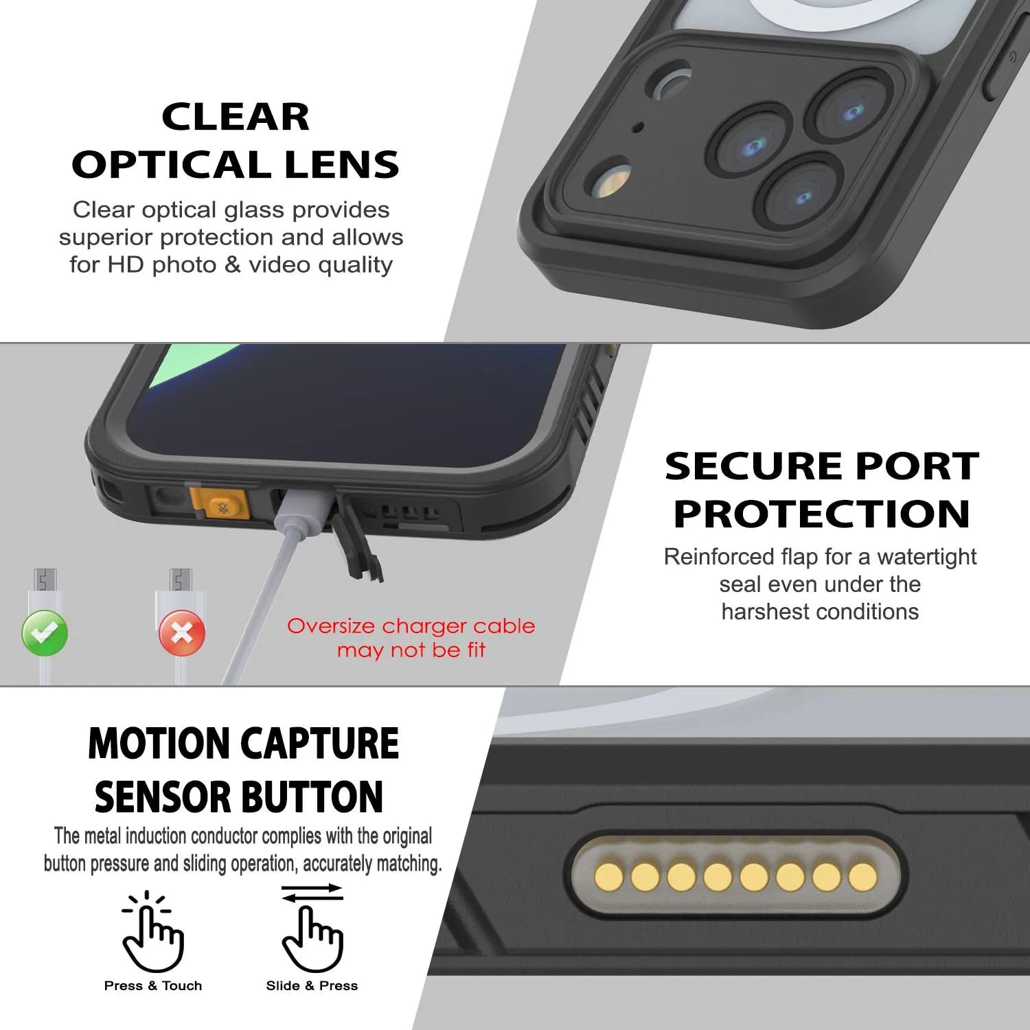 iPhone 17 Pro Max Waterproof Case, Punkcase [Extreme Mag Series] Armor ...